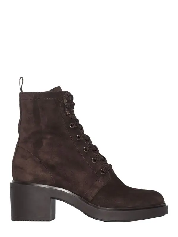 GIANVITO ROSSI Foster 45mm Suede Boots - Brown