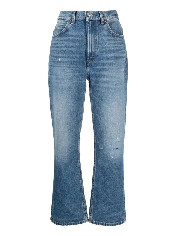 RE/DONE High-rise Flared Jeans - Blue