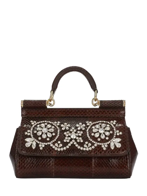 Dolce & Gabbana Small Sicily Top-handle Bag - Brown