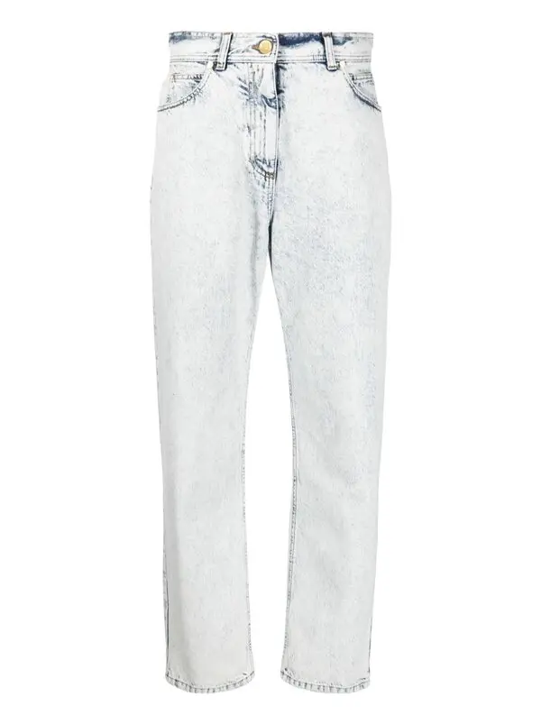 Balmain High-rise Boyfriend Jeans - Blue