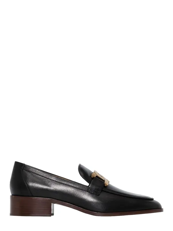 TOD'S Chain-link Detail Loafers - Black