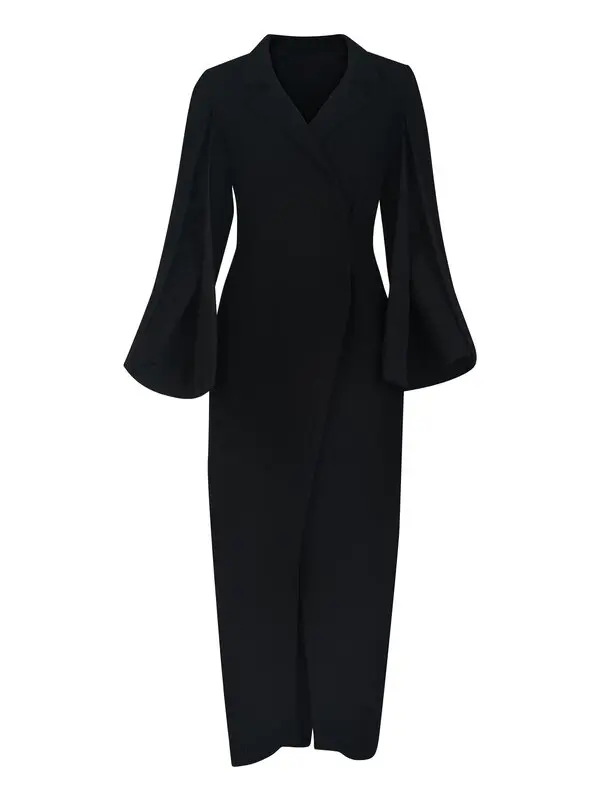 LEAL DACCARETT Jacky O´ Wool Crepe Coat - Black