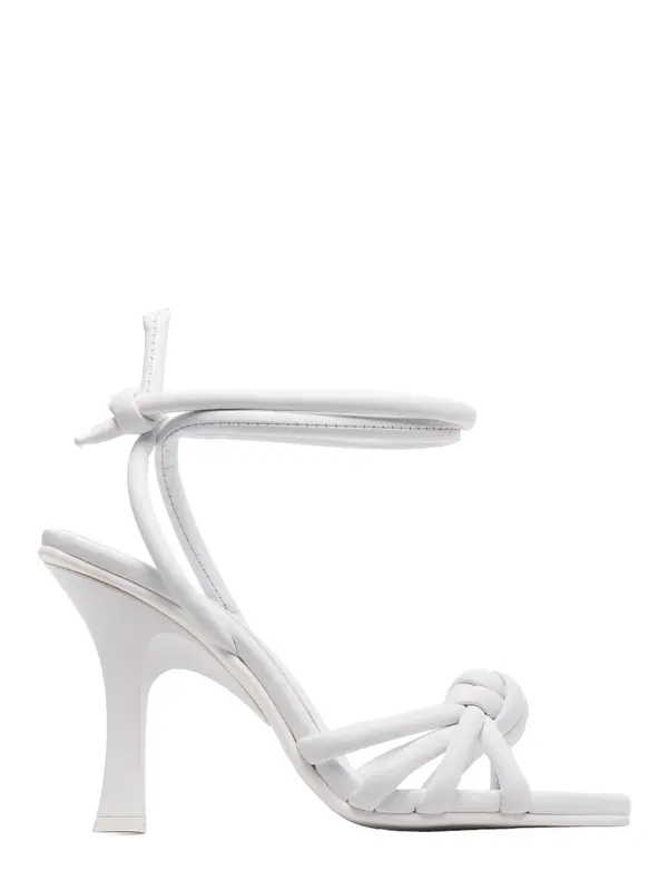 LE SILLA Knot-detail High Heel Sandals - White