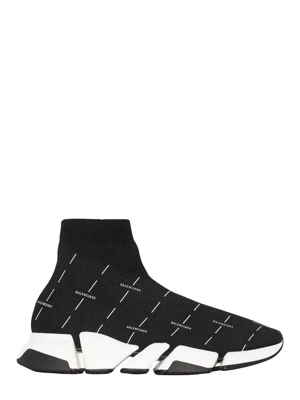 Balenciaga Speed 2.0 Knitted Sneakers - Black