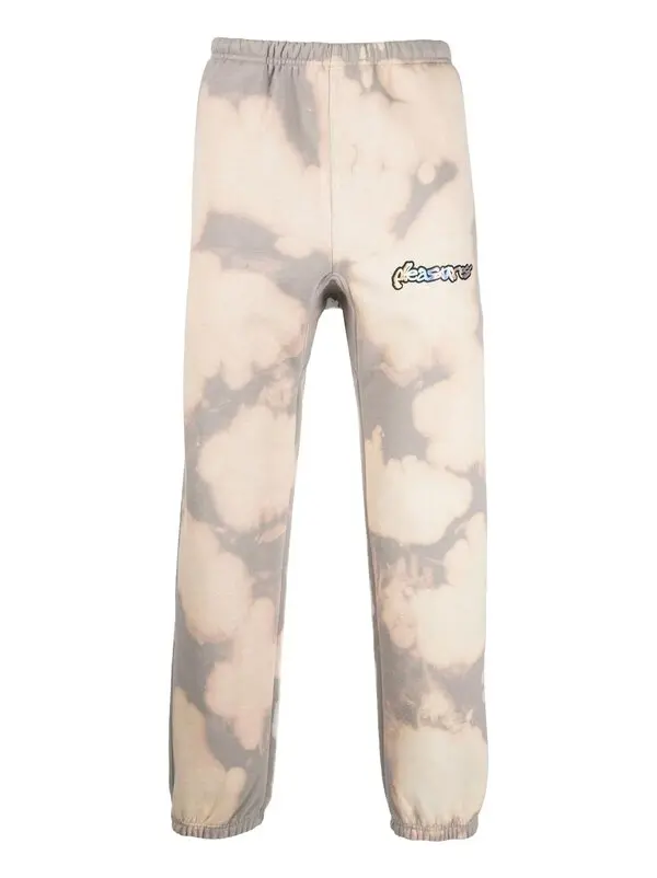 PLEASURES Tie-dye Track Pants - Grey