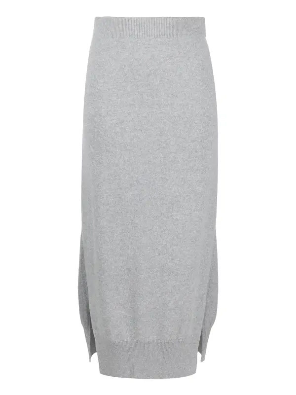 BARRIE High-waisted Knit Skirt - Grey
