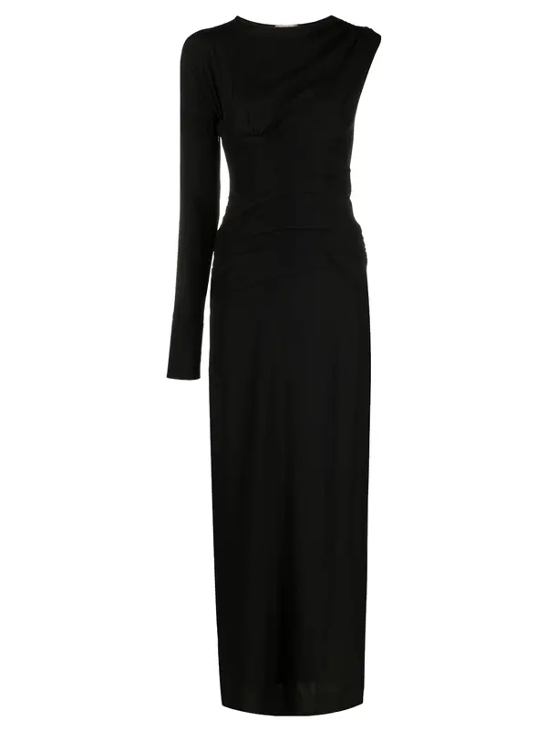 N°21 Single-sleeve Gown - Black