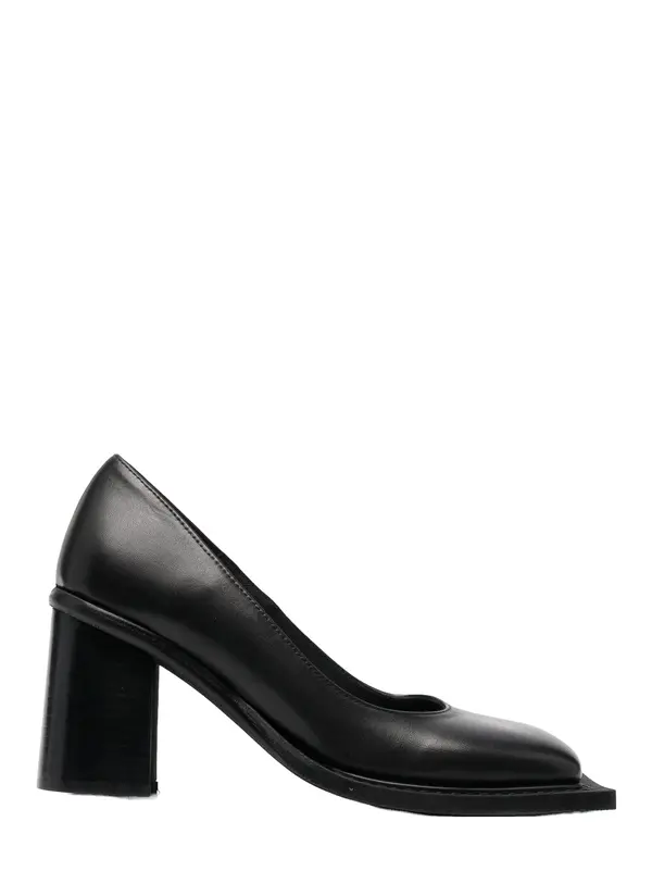 NINAMOUNAH Howl Leather Pumps - Black