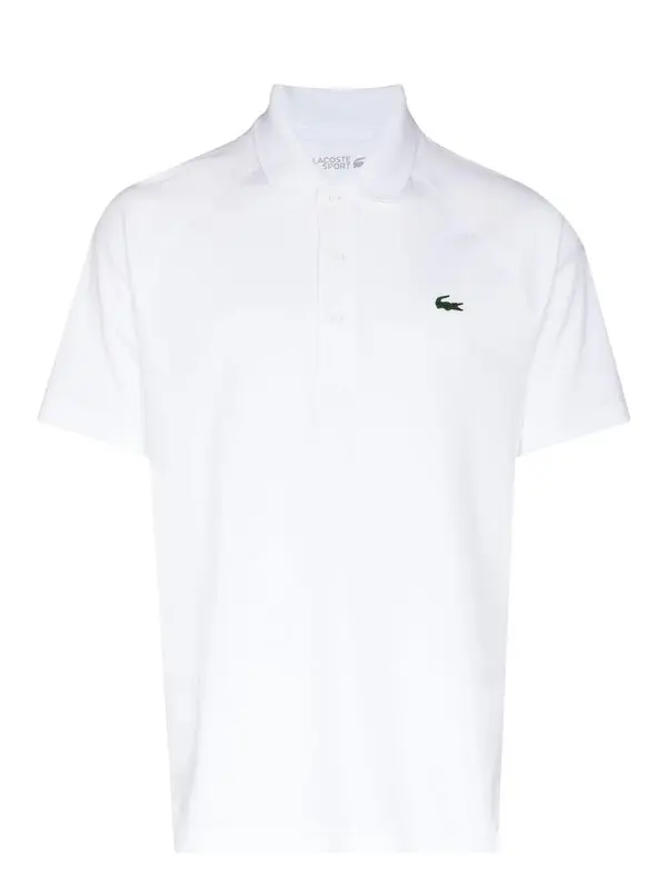 Lacoste Logo-patch Short-sleeved Polo Shirt - White