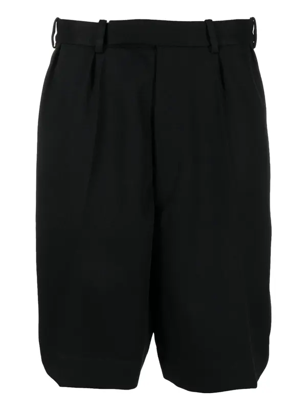 Raf Simons Mid-rise Drop-crotch Shorts - Black