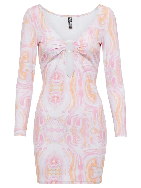 REINA OLGA Duke Printed Minidress - Pink