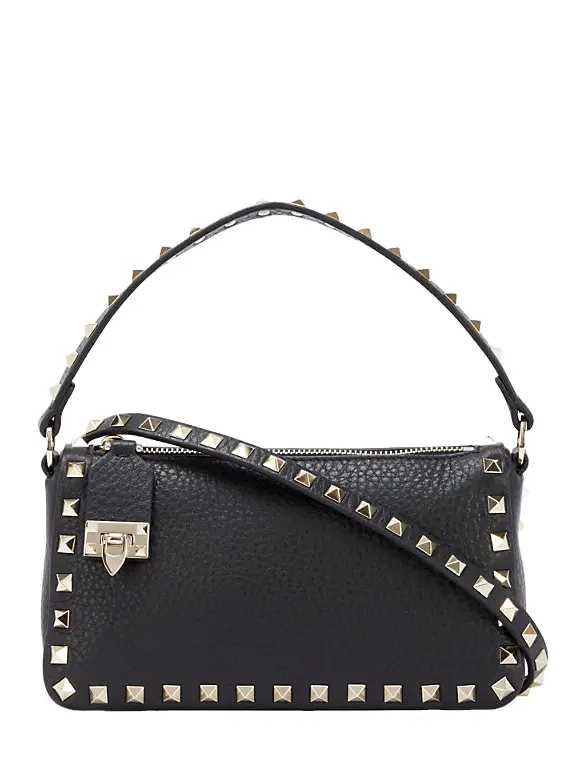 Valentino Garavani Rockstud Spike Small Shoulder Bag - Nero
