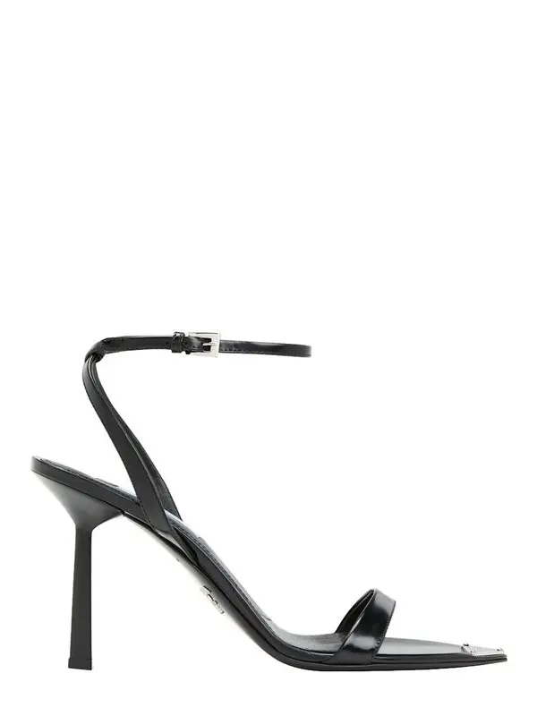 Prada Leather Ankle-strap Sandals - Nero