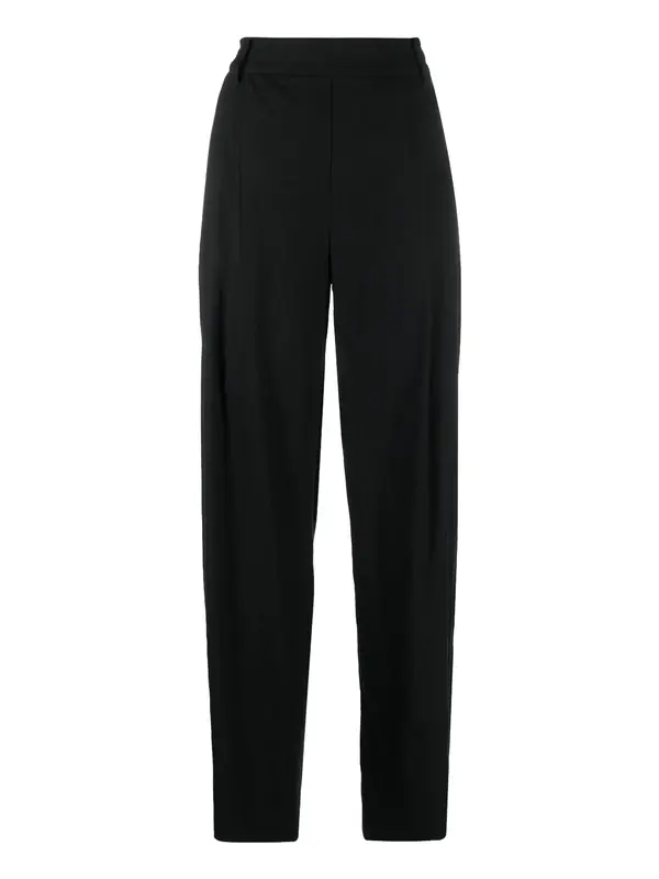 Vince Pleat-front Straight Leg Trousers - Black