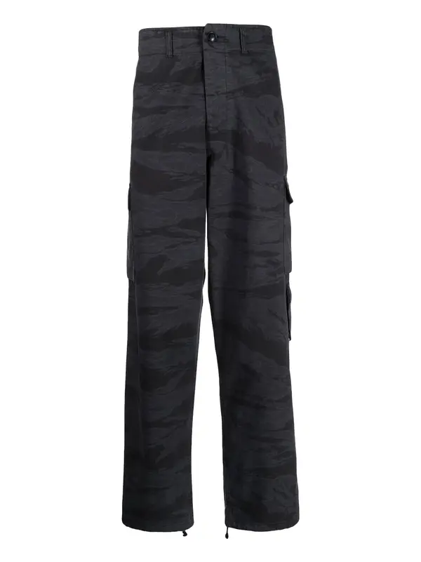 MAHARISHI Camouflage-print Cargo Trousers - Black