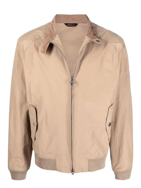 Barbour Zip-up Bomber Jacket - Neutrals