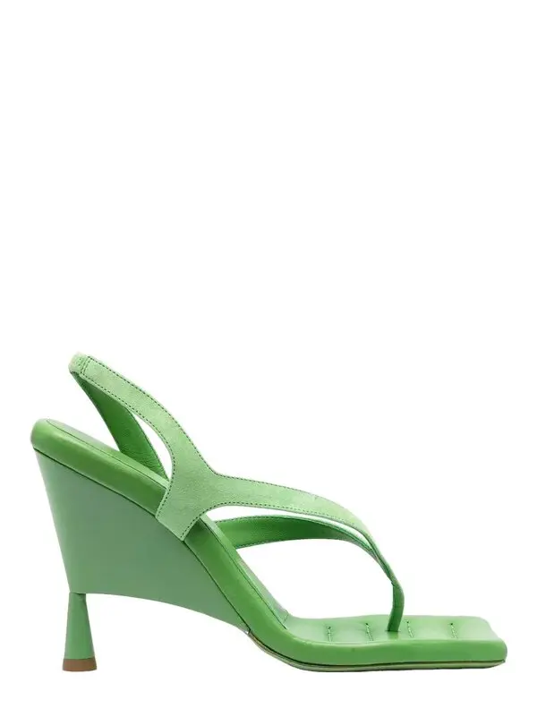 GIABORGHINI Rosie 12 Leather Sandals - Green