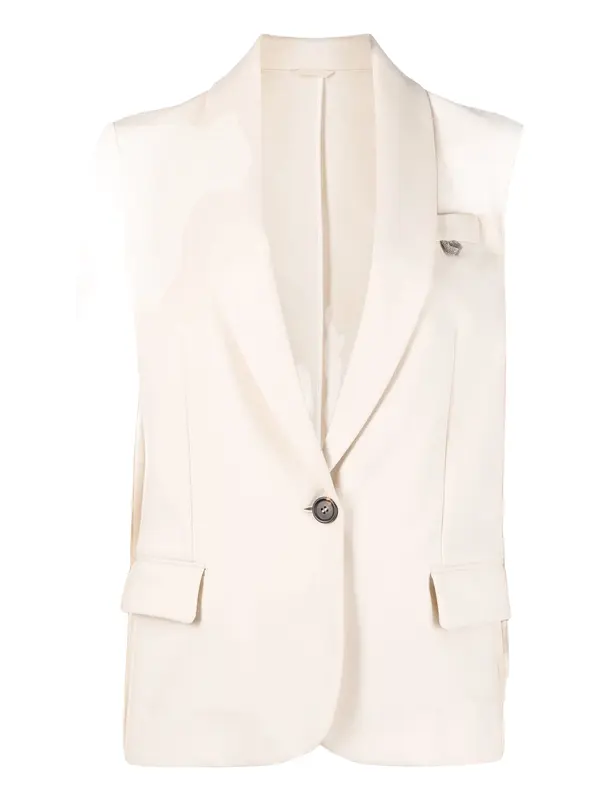 Brunello Cucinelli Single-breasted Blazer - Neutrals