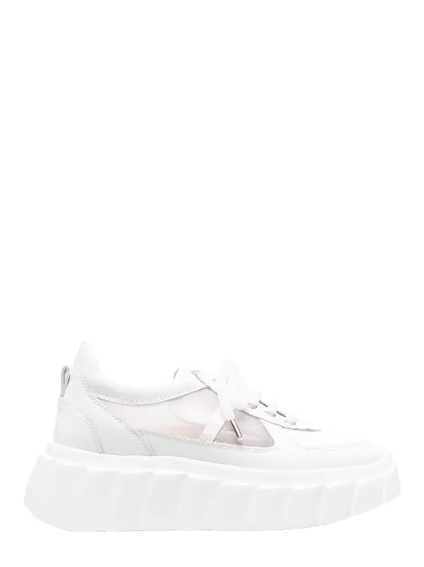 Agl Blondie Grid Platform Sneakers - White