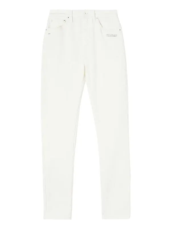 Off-White Corporate Slim-fit Trousers - White