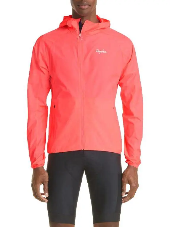 Rapha Commuter Lightweight Packable Hooded Jacket - Hi-vis Pink