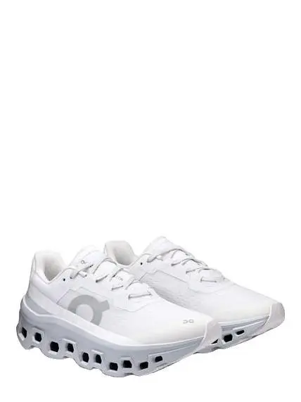 On Cloudmonster Running Sneakers - White/glacier