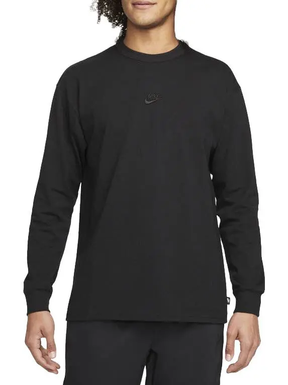 Nike Sportswear Premium Essentials Long Sleeve T-shirt - 010 Black/black