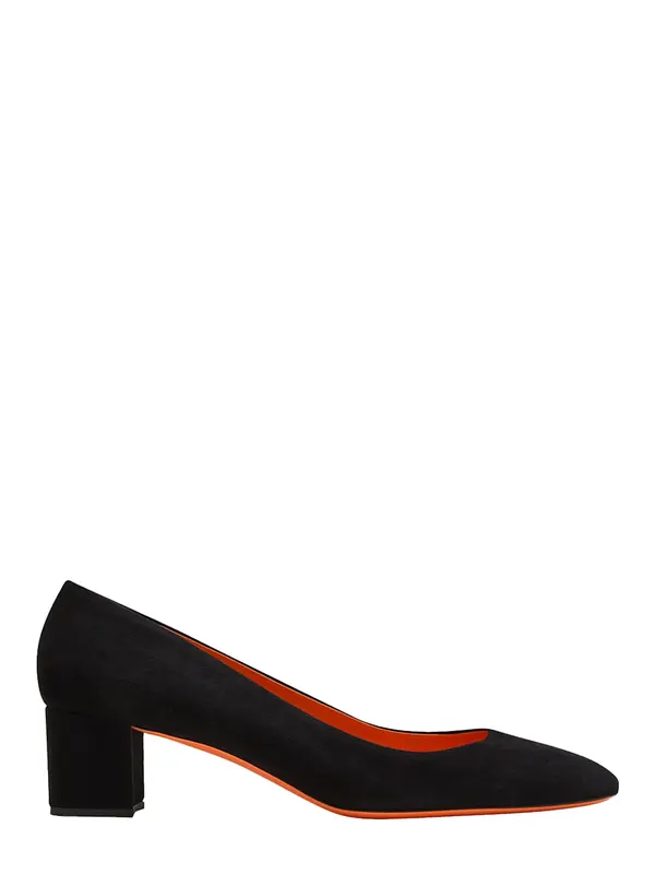 Santoni Flight Suede Pumps - Black