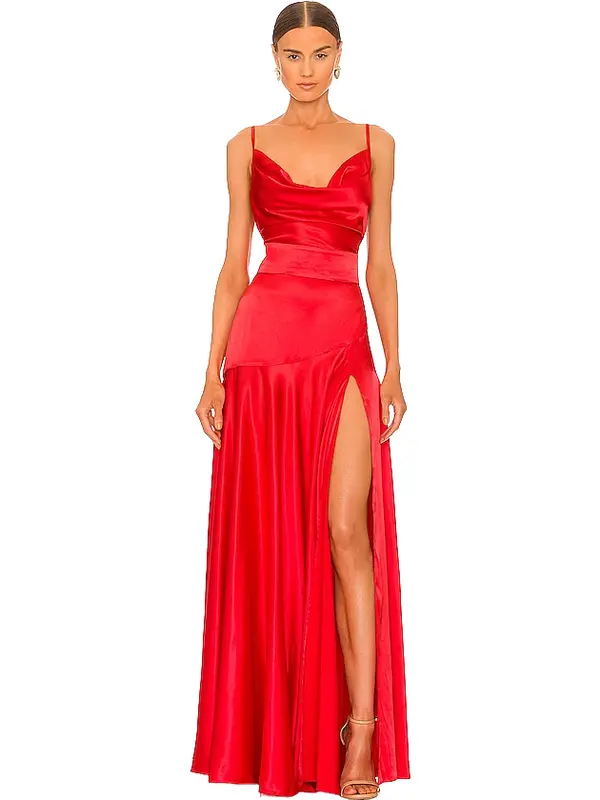BRONX AND BRONCO X Leo Maxi Dress - Red
