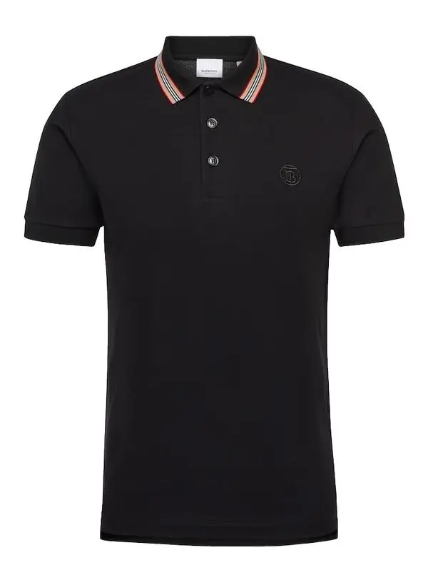 Burberry Cotton Polo Shirt - Black
