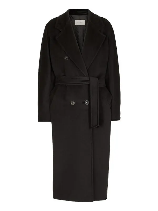 Max Mara Madame Wool And Cashmere Coat - Black