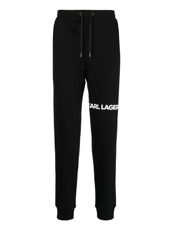 Karl Lagerfeld Logo-print Track Pants - Black