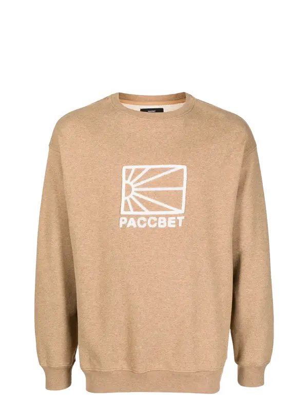 RASSVET Logo-motif Cotton Sweatshirt - Brown