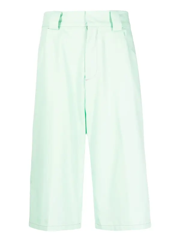 RASSVET Pressed-crease Bermuda Shorts - Green