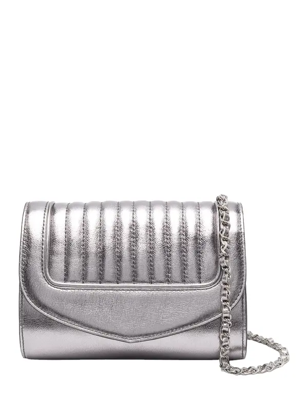 DELAGE Jeanne Metallic Cross-body Bag - Grey