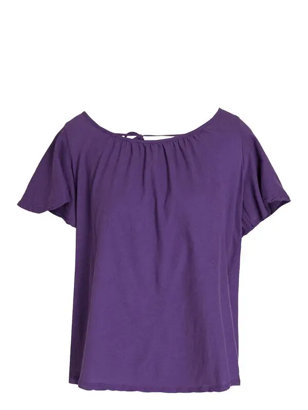 Ba&sh Cotton-jersey T-shirt - Purple