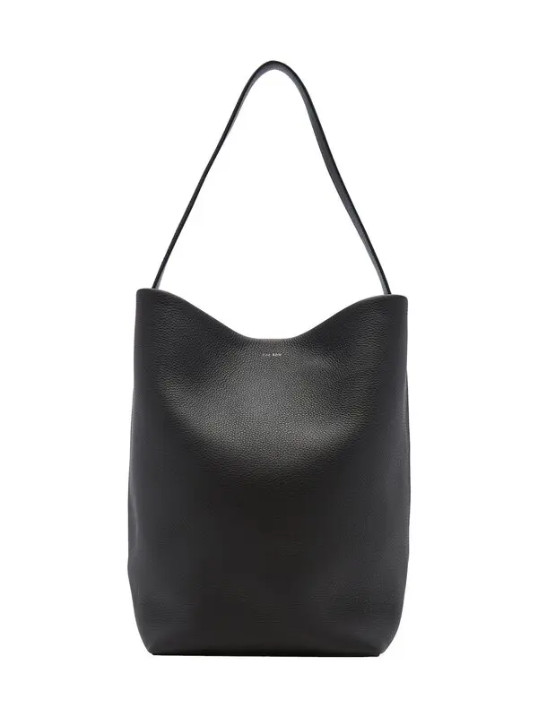 THE ROW Large Park N/s Leather Tote Bag - Black