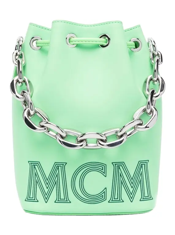 Mcm Logo-print Bag - Green