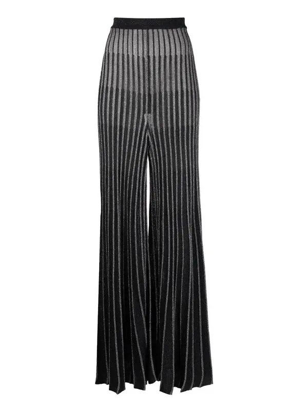 Stella McCartney Pleated Wide-leg Trousers - Black