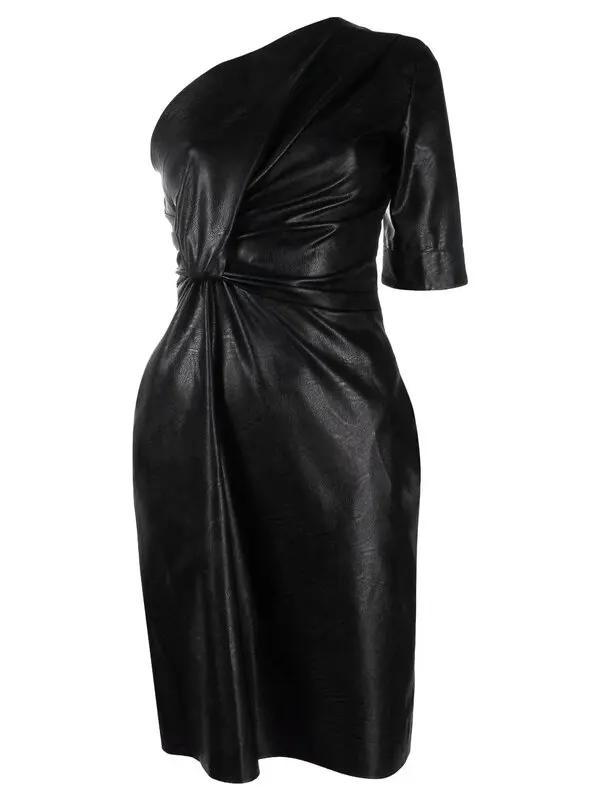 Stella McCartney One-shoulder Light Altermat Dress - Black
