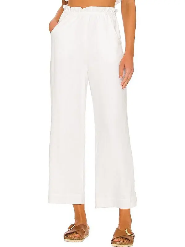 Show Me Your Mumu Peggy Pants - White Linen