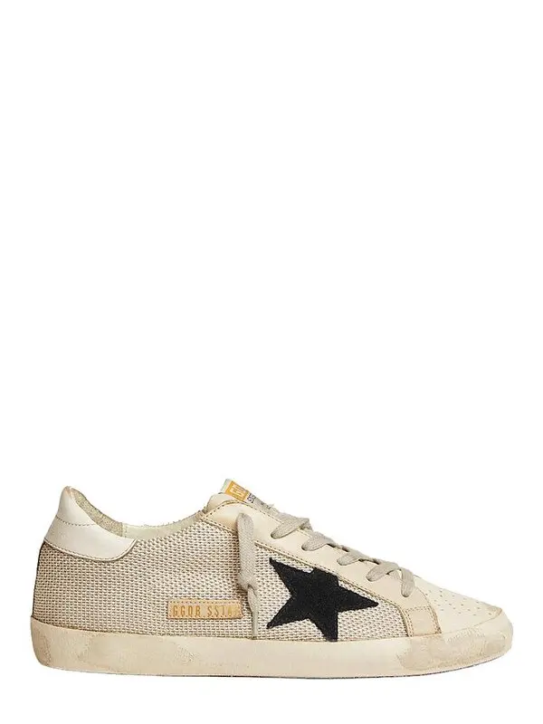 GOLDEN GOOSE Super-star Low Top Sneakers - Light Silver