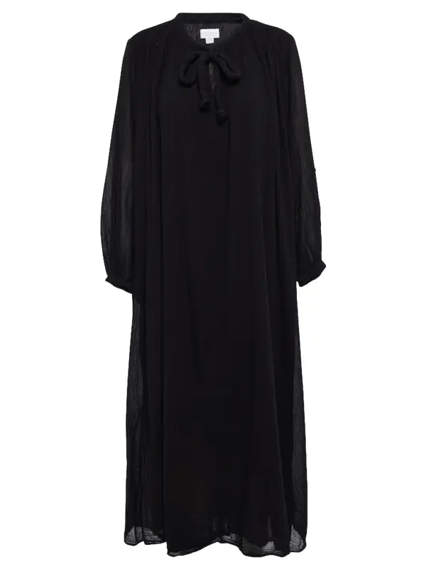Velvet By Graham & Spencer Frankie Cotton Gauze Maxi Dress - Black