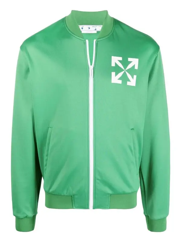 Off-White Arrows-print Track Jacket - Green