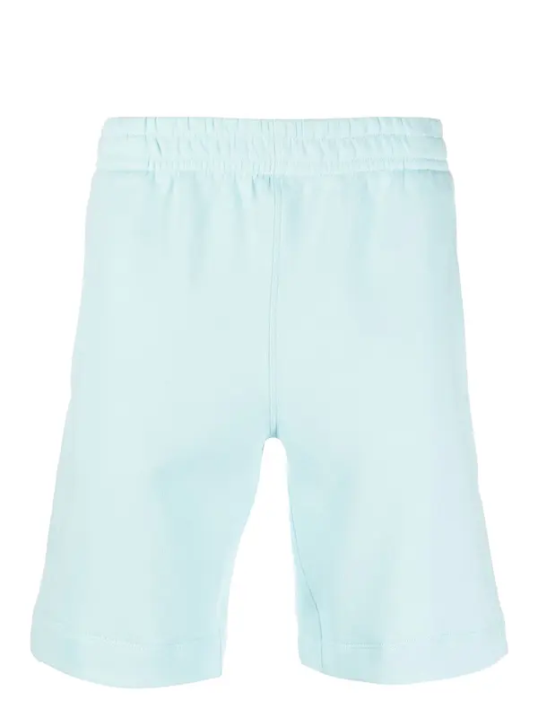 STYLAND Mid-rise Organic-cotton Track Shorts - Blue