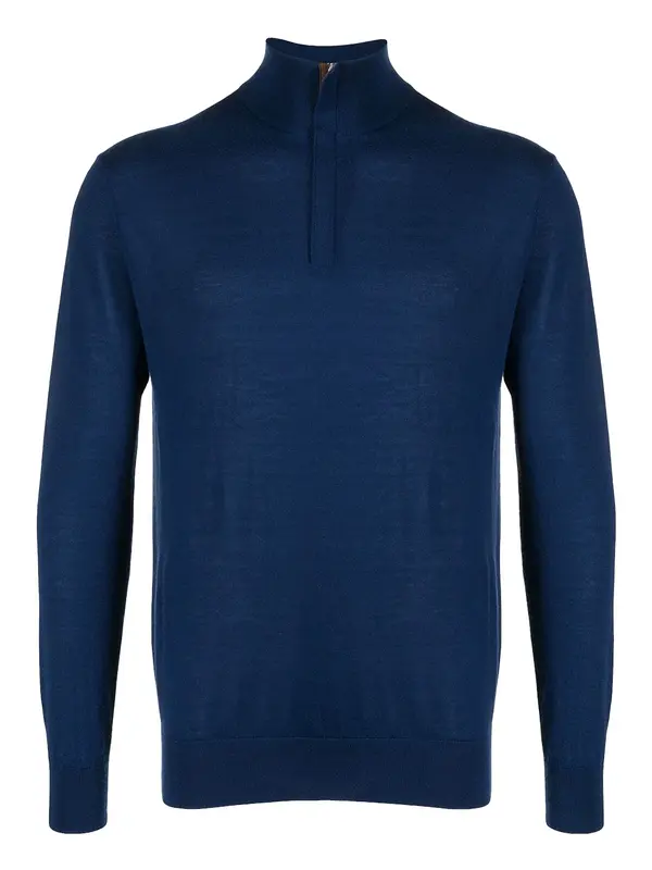 N.peal Regent Half-zip Sweater - Blue