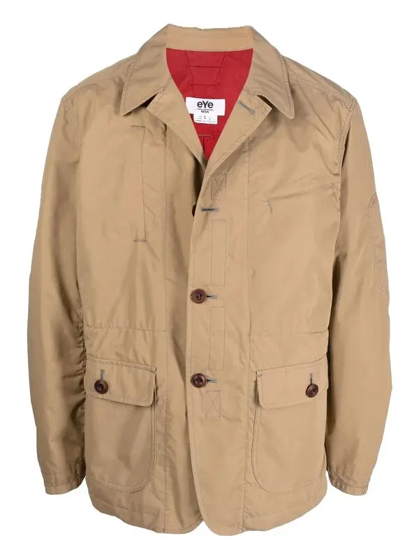 Junya Watanabe Single-breasted Button Shirt Jacket - Neutrals
