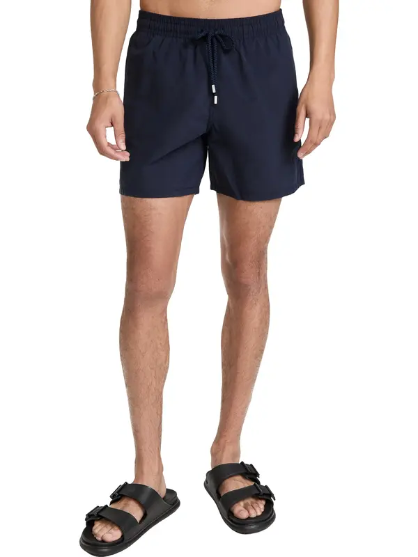 Vilebrequin Solid Moorea Swim Trunks - Navy