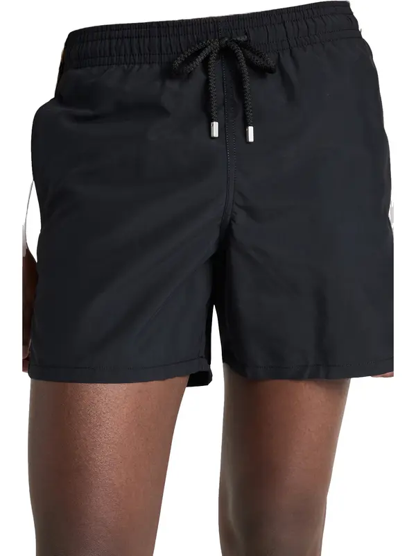 Vilebrequin Solid Moorea Swim Trunks - Noir