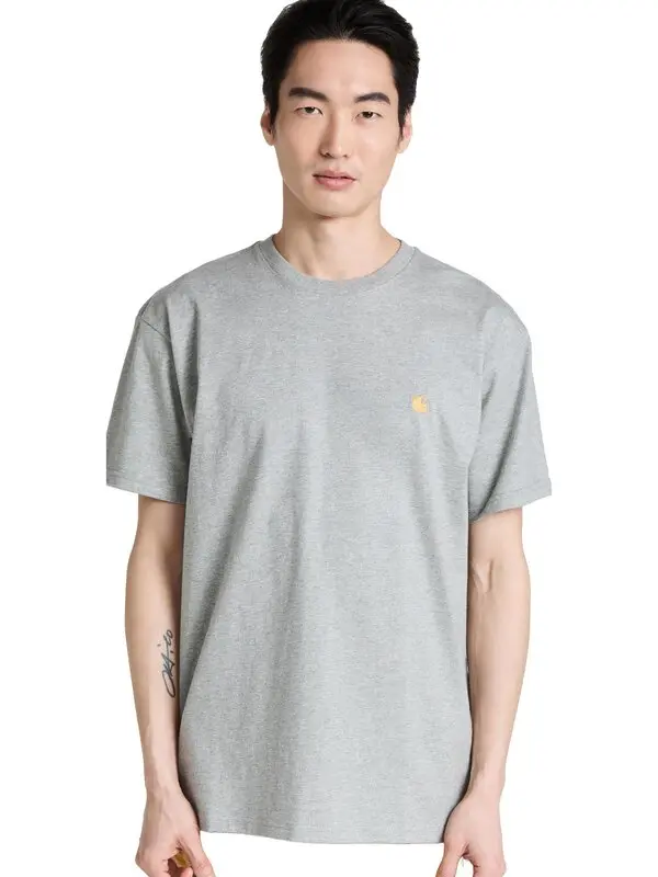 Carhartt Work In Progress Short Sleeve Chase T-shirt - Grey Heather